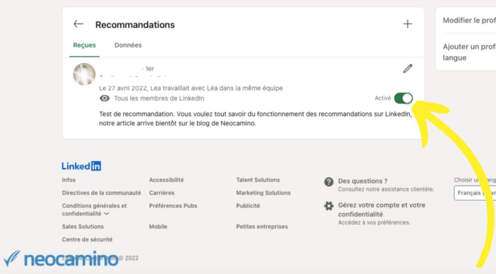 Recommandation LinkedIn : exemples et bonnes pratiques - Neocamino